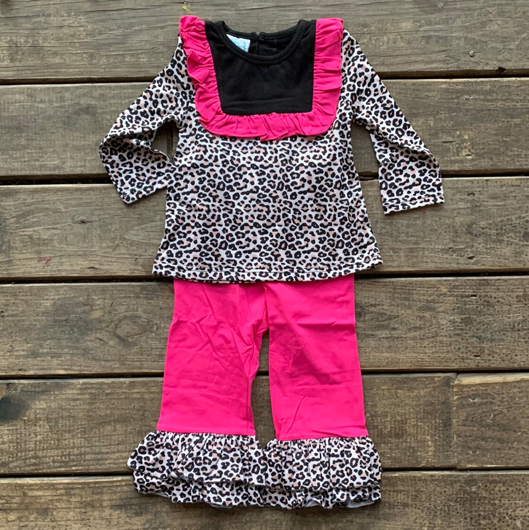 Girls Pink Leopard Set – Tinley Anne's Clothing